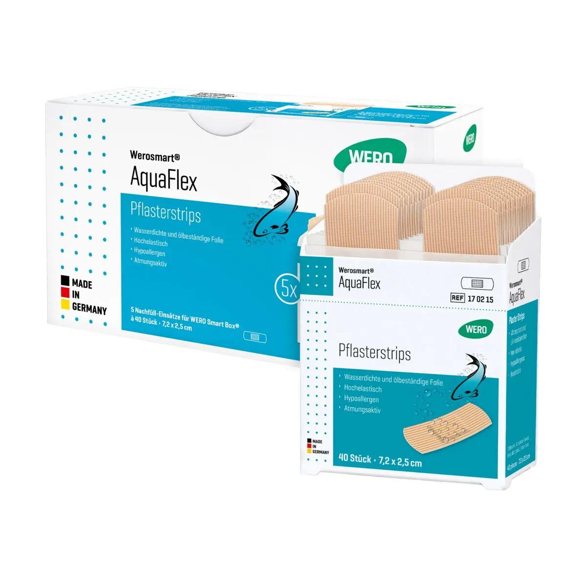 Werosmart® AquaFlex Pflasterspender-Einsätze Pflasterstrips - 7,2 cm, 5 ...